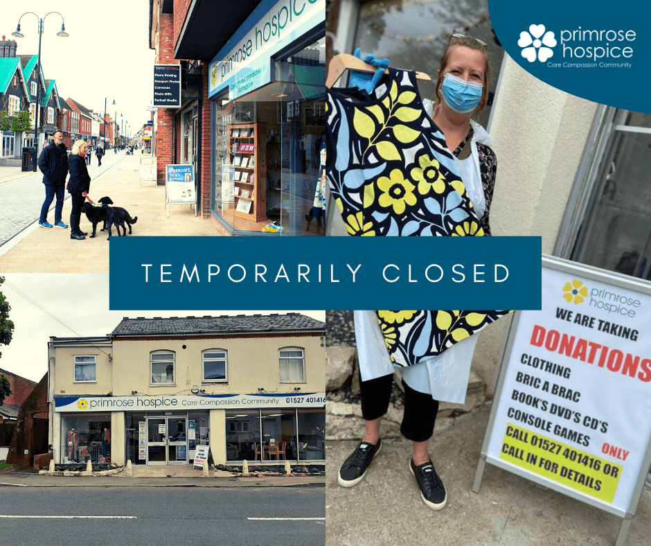 Primrose's charity shops temporarily closed - Primrose Hospice